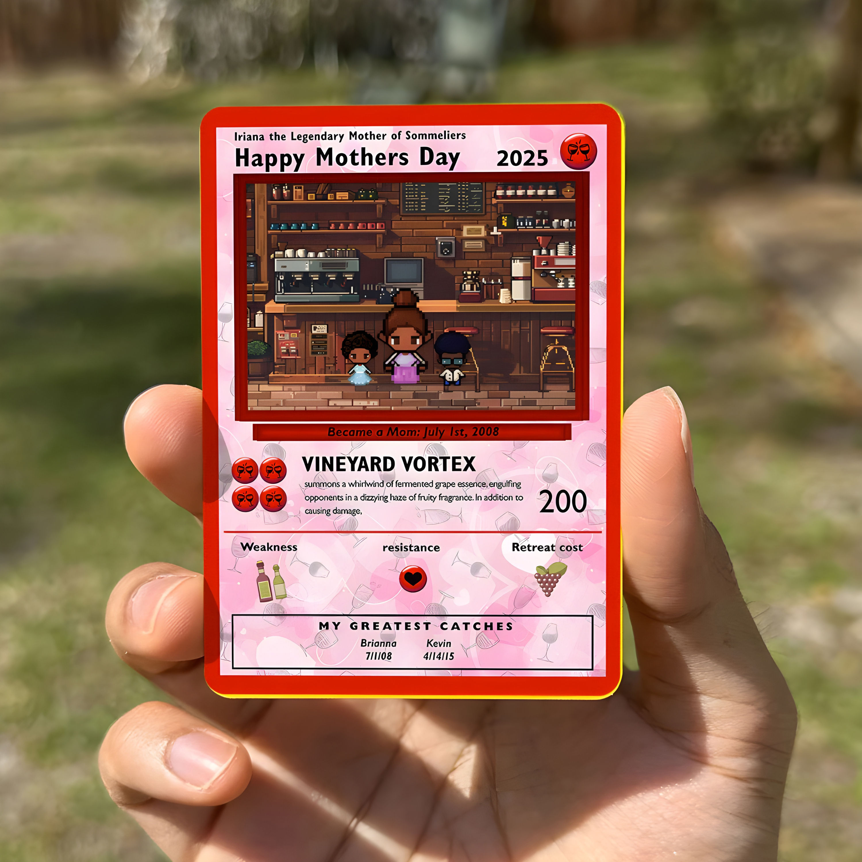 Personalized Poke Mother's Day Card | Mother's Day Gifts | Gossby