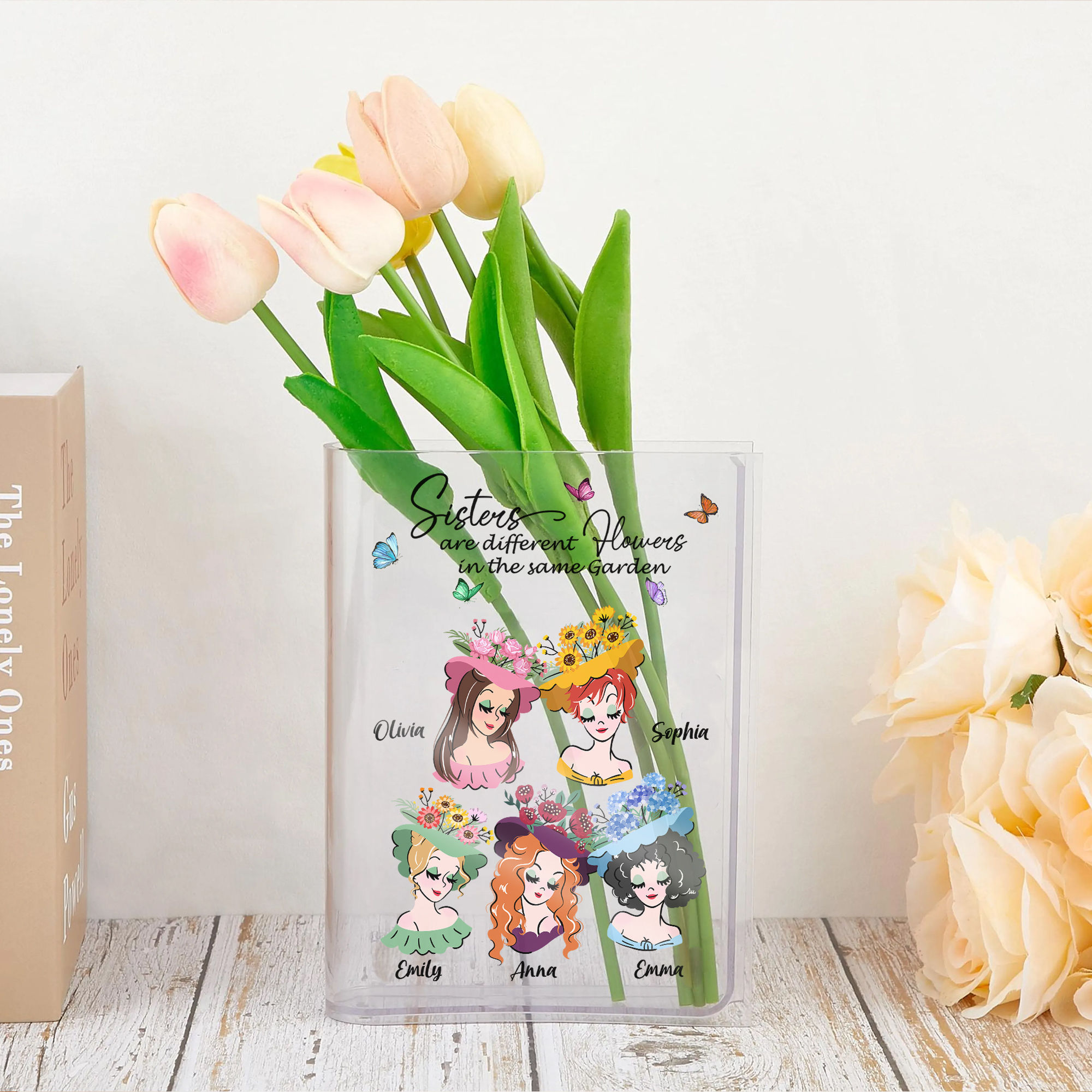 Gossby Acrylic Flower Vase - Sisters are different flowers in the same ...