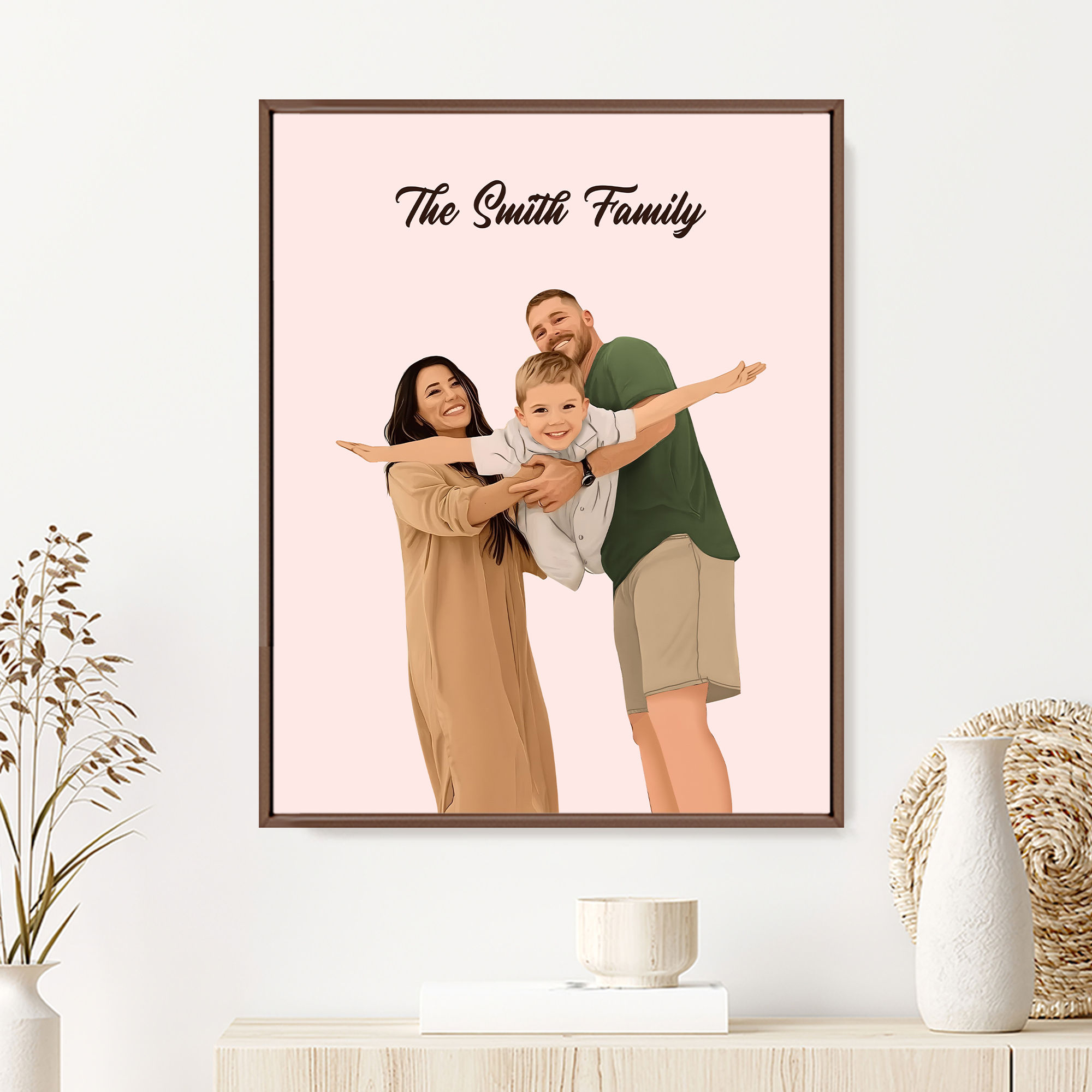 Portrait Poster - Custom Photo Family Portrait - The Smith Family ...