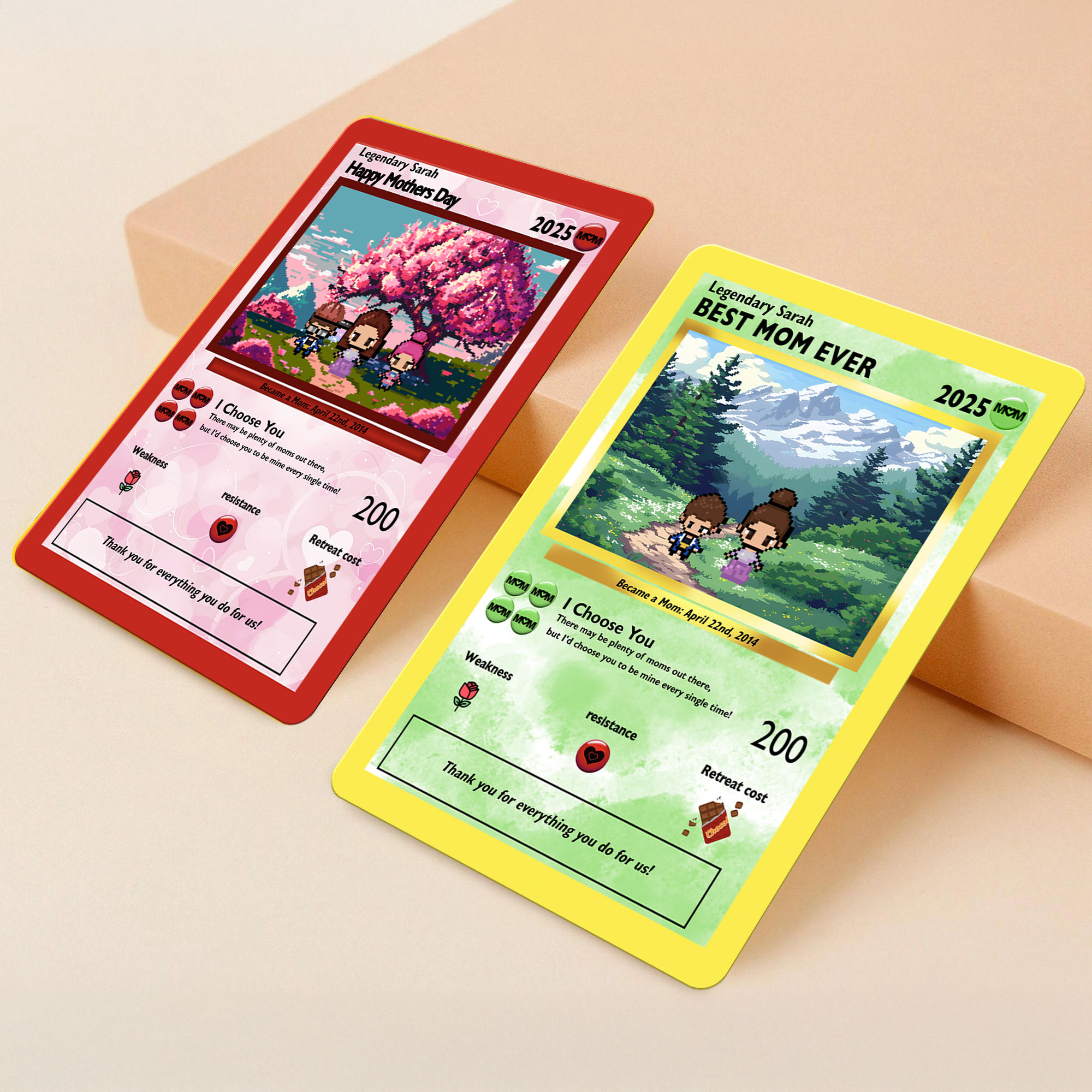 Personalized Poke Mother's Day Card - Best Mom Ever | Gossby