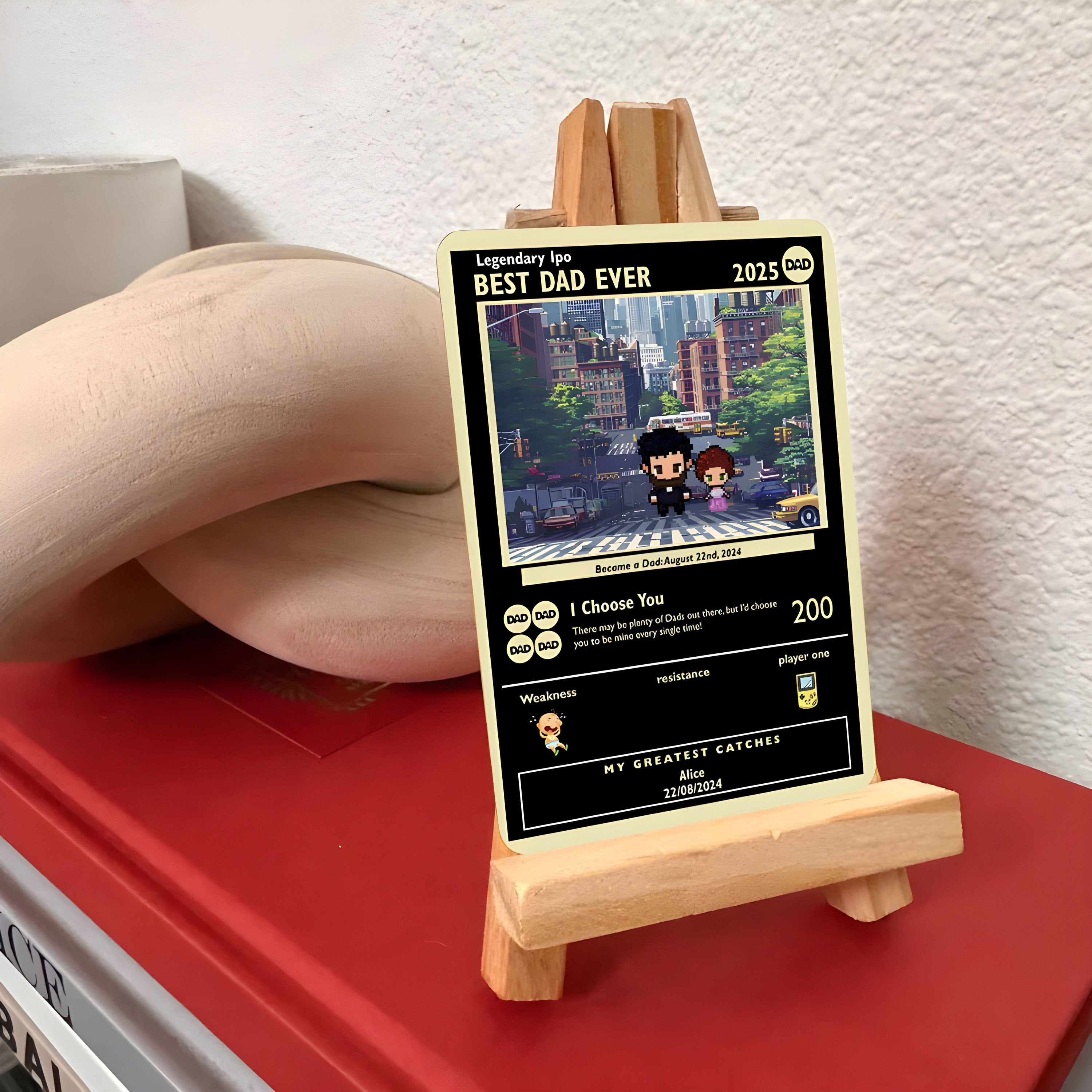 Personalized Best Dad Ever Pokemon Card | Personalized Father's Day ...