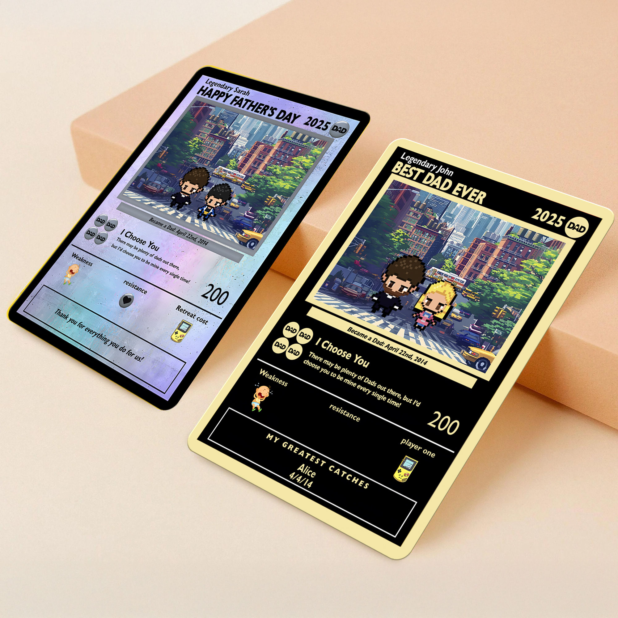 Personalized Best Dad Ever Pokemon Card | Personalized Father's Day ...