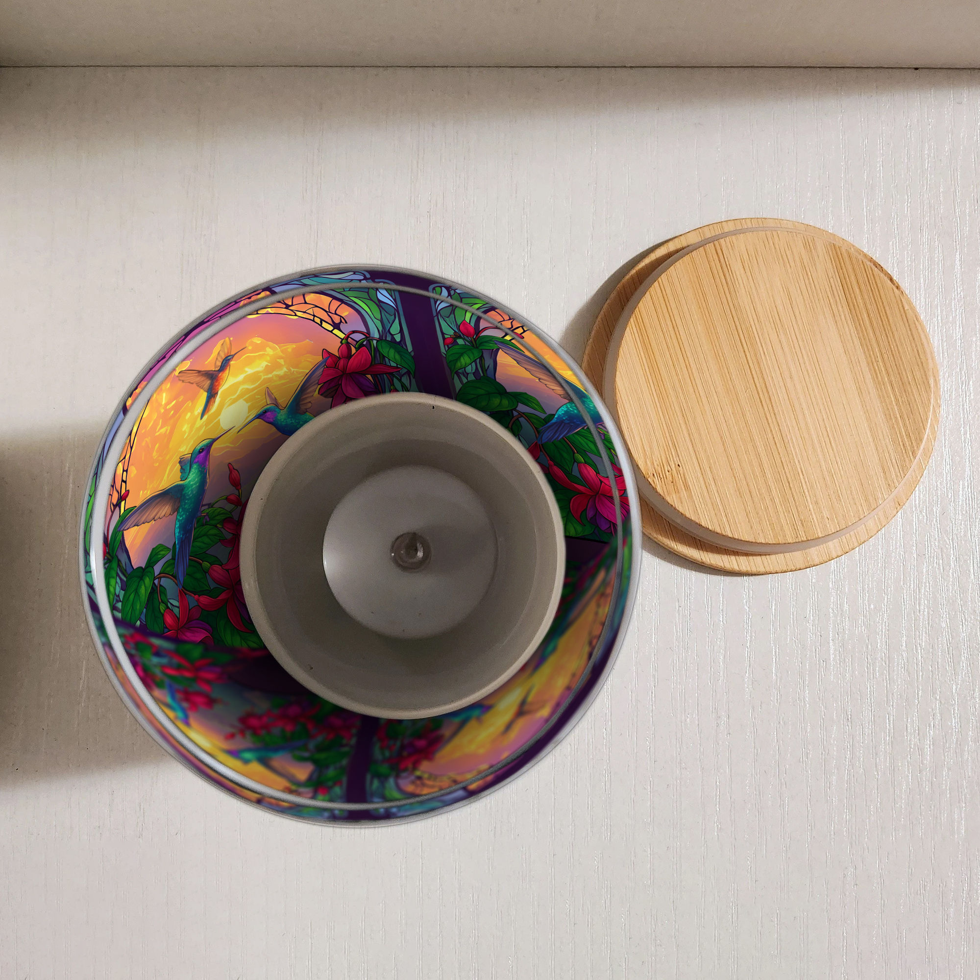 Battery Operated Tea Light Holder - Hummingbirds are love notes from ...