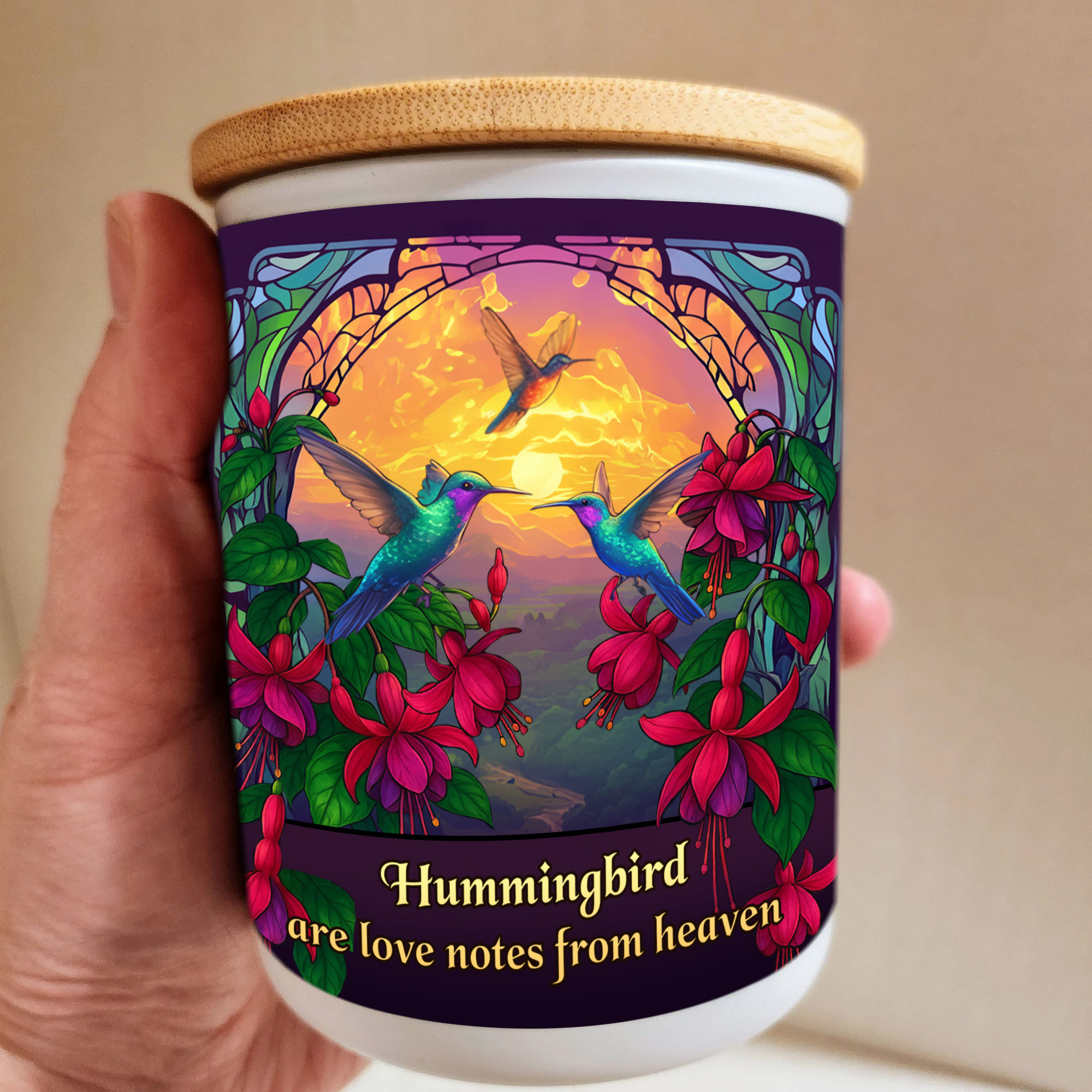 Battery Operated Tea Light Holder - Hummingbirds are love notes from ...