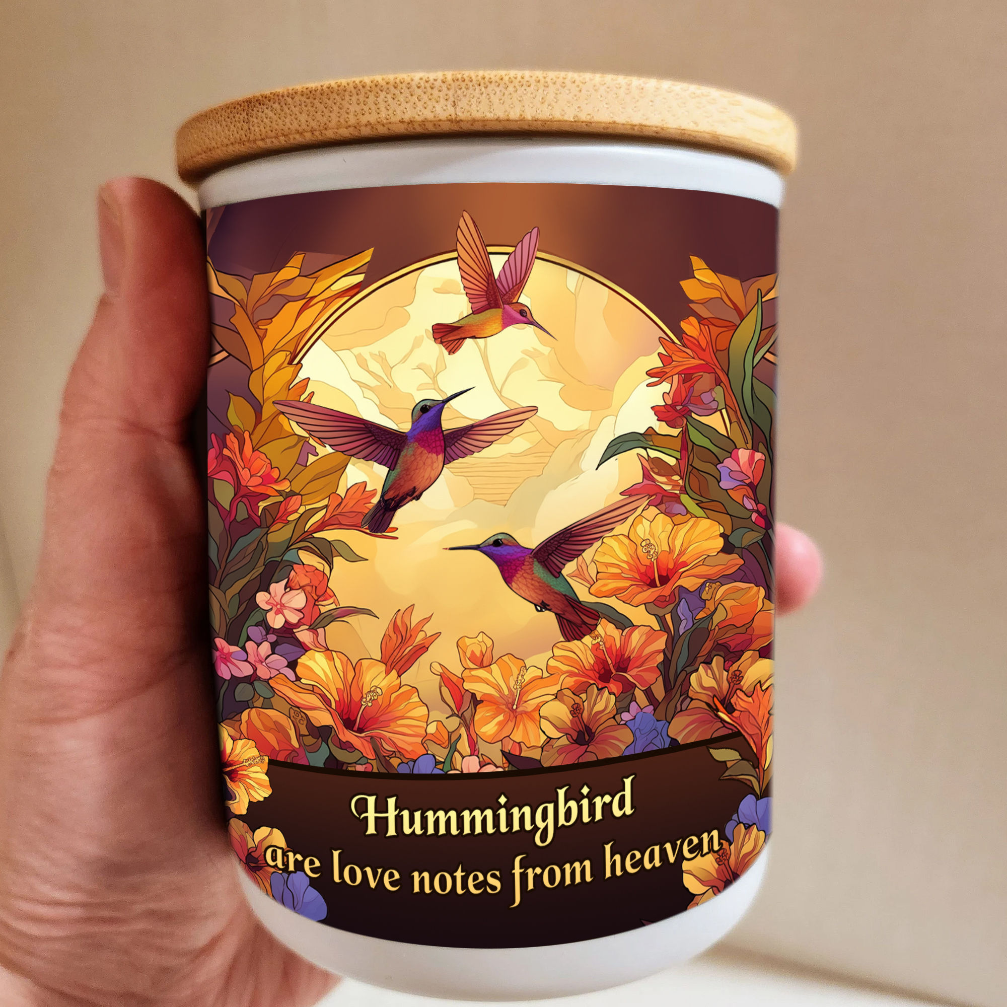 Battery Operated Tea Light Holder - Hummingbirds are love notes from ...