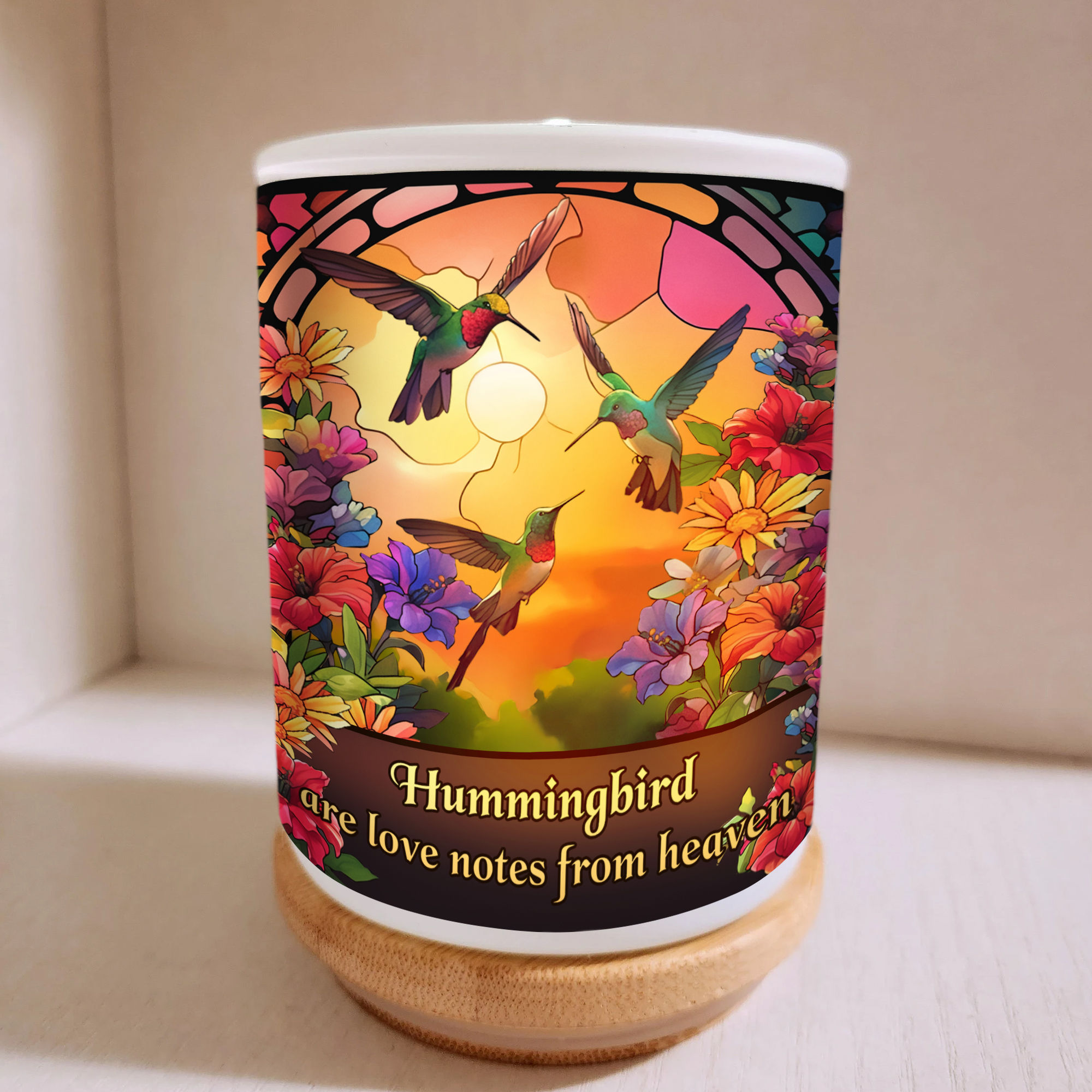 Battery Operated Tea Light Holder - Hummingbirds are love notes from ...