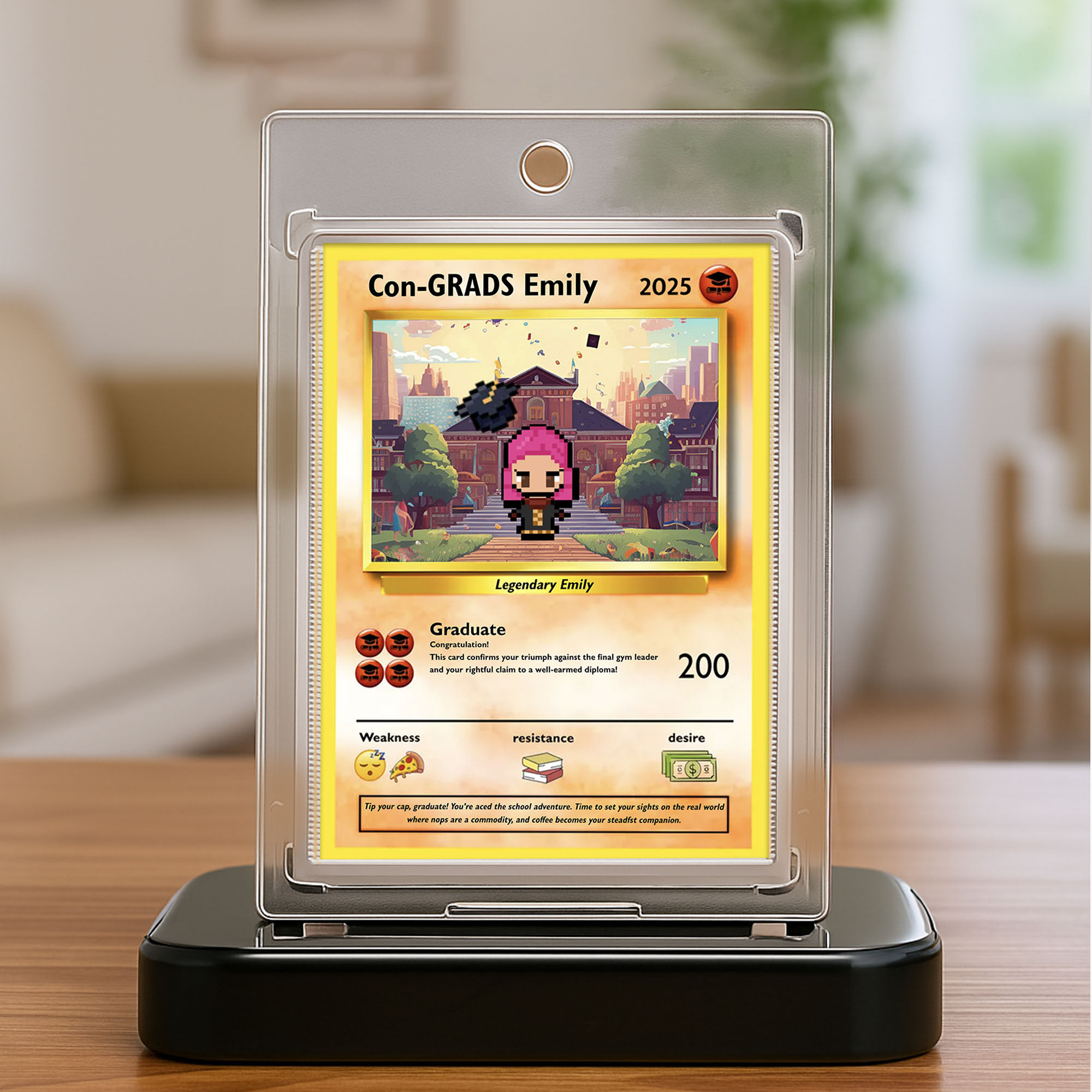 Personalized Poke Graduation Card - High School Graduation Gift ...