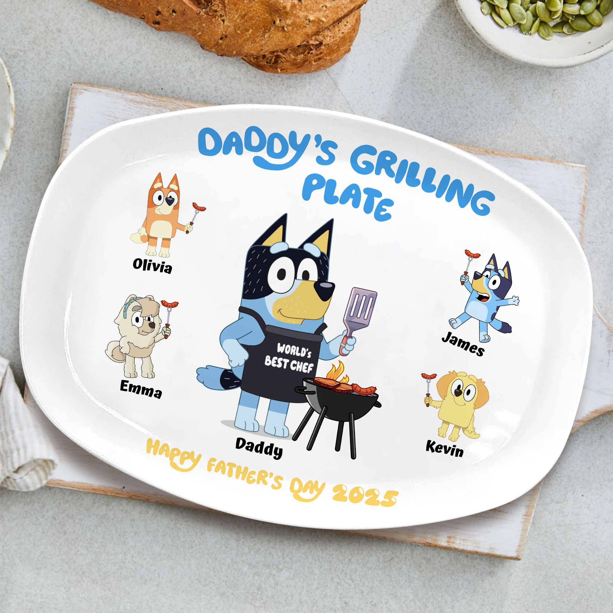 Father's Day Gifts - Daddy’s Grilling Plate - Happy Father's Day 2025 ...