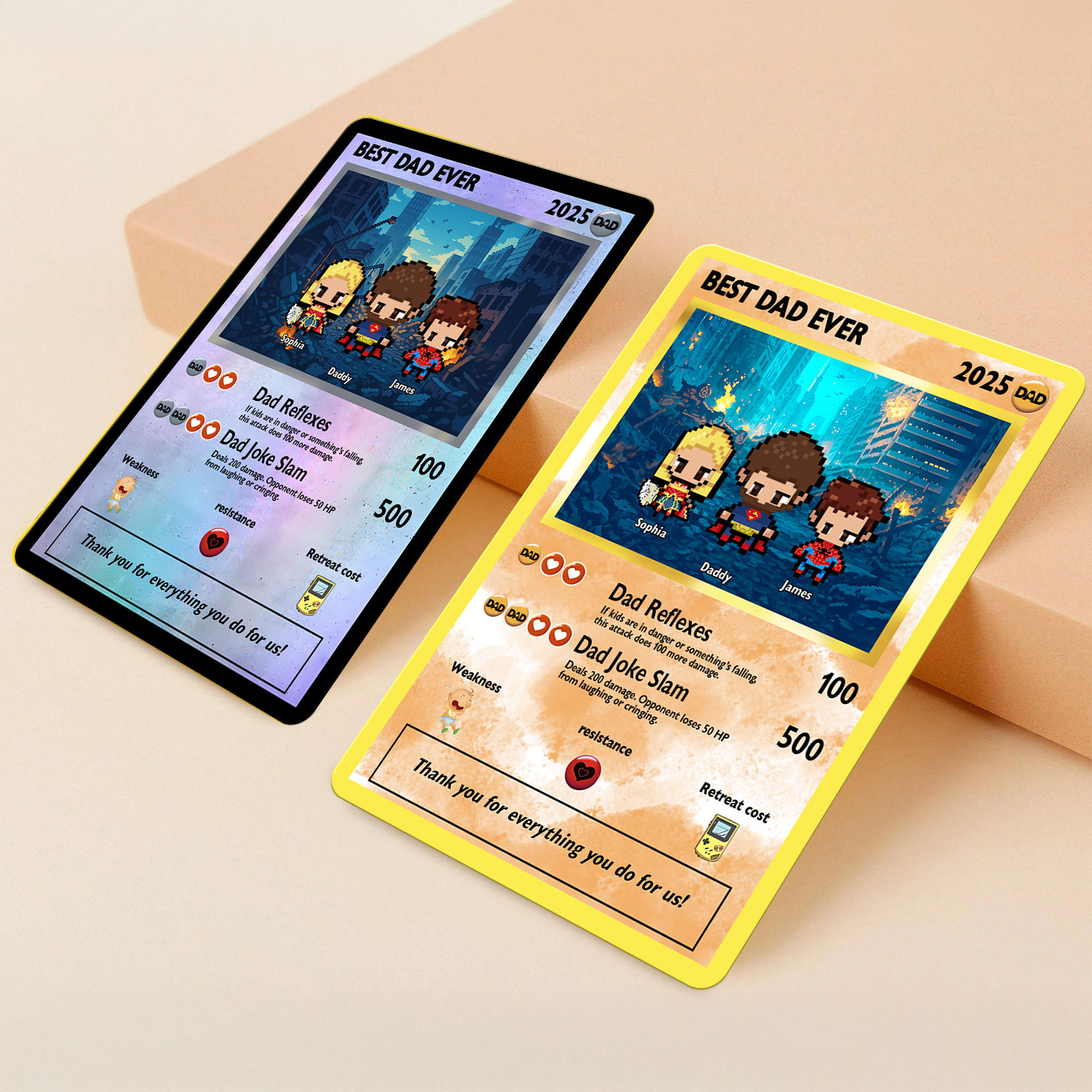 Personalized Poke Father's Day Card - Custom Pokemon Card - Best Dad ...