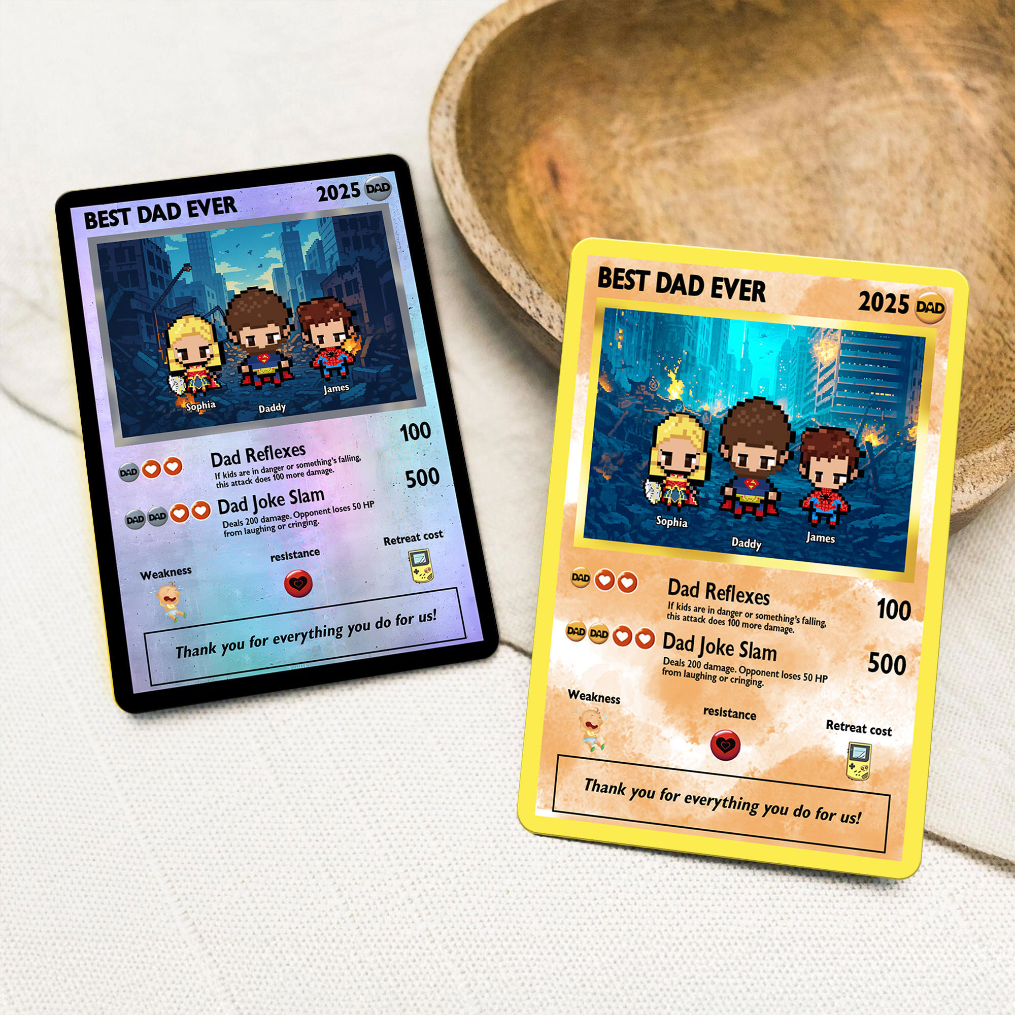 Personalized Poke Father's Day Card - Custom Pokemon Card - Best Dad ...