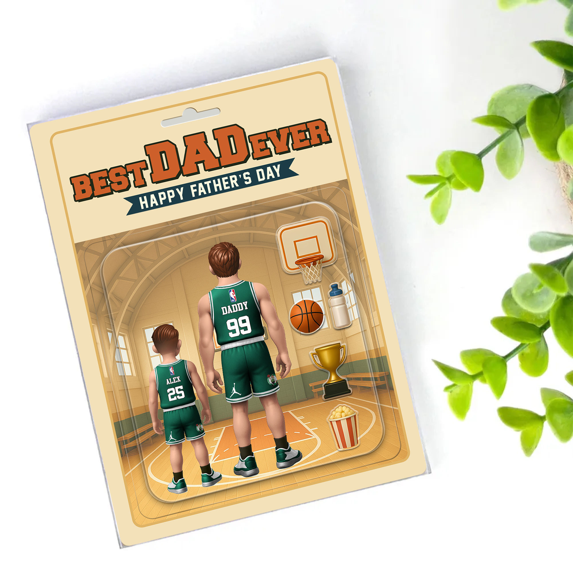 Personalized Acrylic Block Plaque - Best Dad Ever - Basketball Dad ...