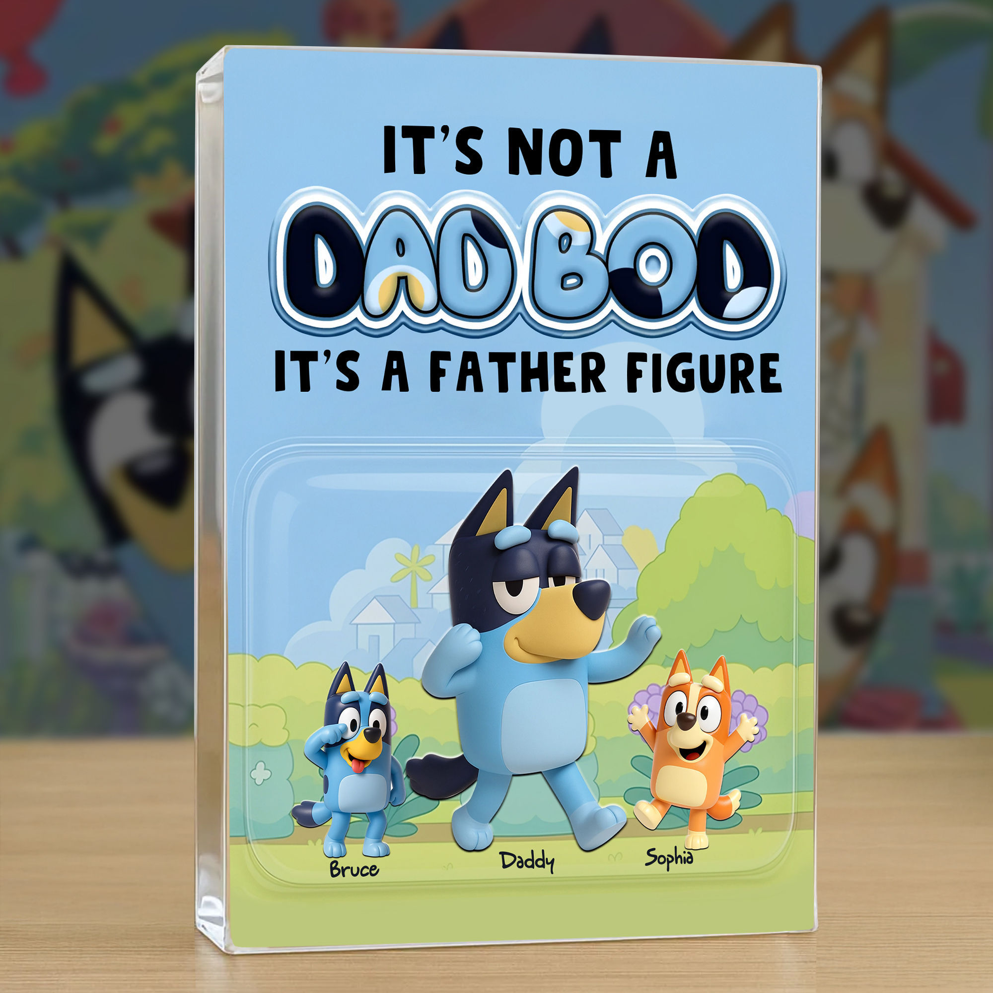 Father's Day Gifts - It's not a dad bod, it's a father figure - Bluey ...