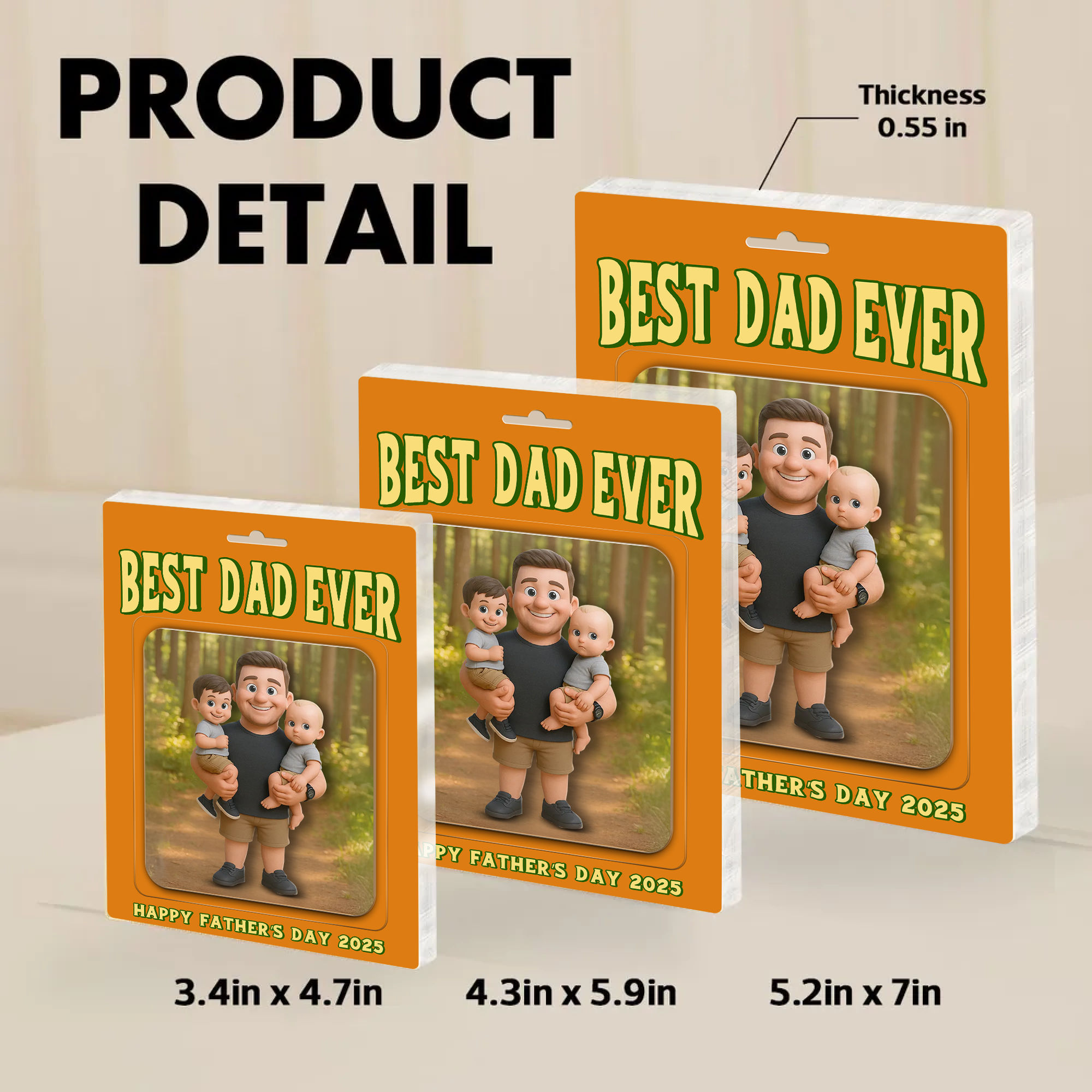 Father's Day Gifts - Dad Action Figure Block - Best Dad Ever Acrylic ...