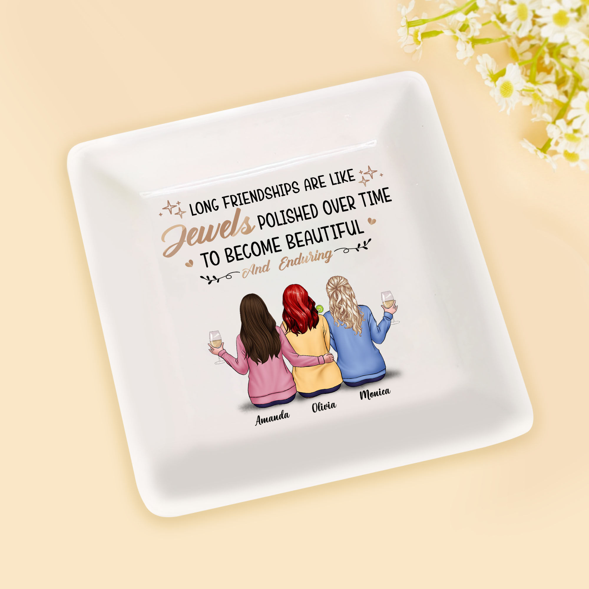 Best Friends Gifts - Long friendships are like jewels polished over ...