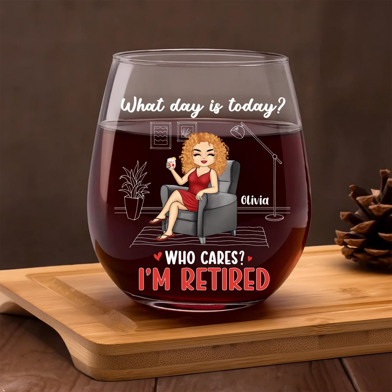 Coworkers - Personalized Retirement Stemless Wine Glass, Retired Wine ...