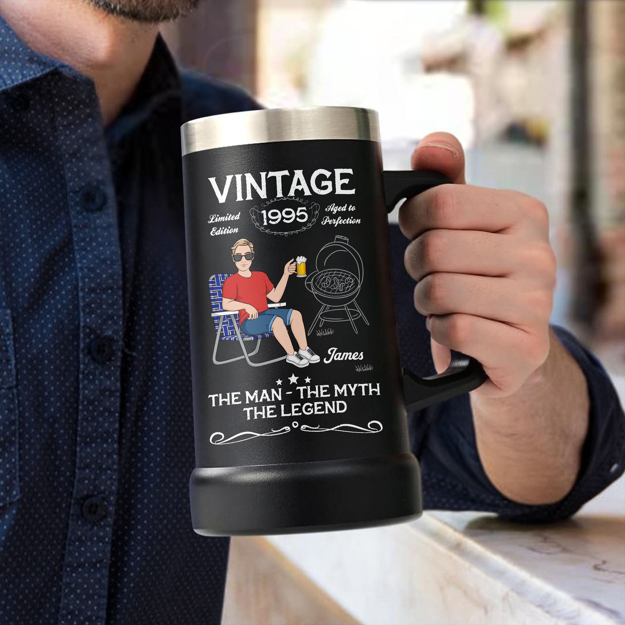 Gift For Beer Lover - Vintage 1995 - Limited Edition - 24 oz, Insulated ...