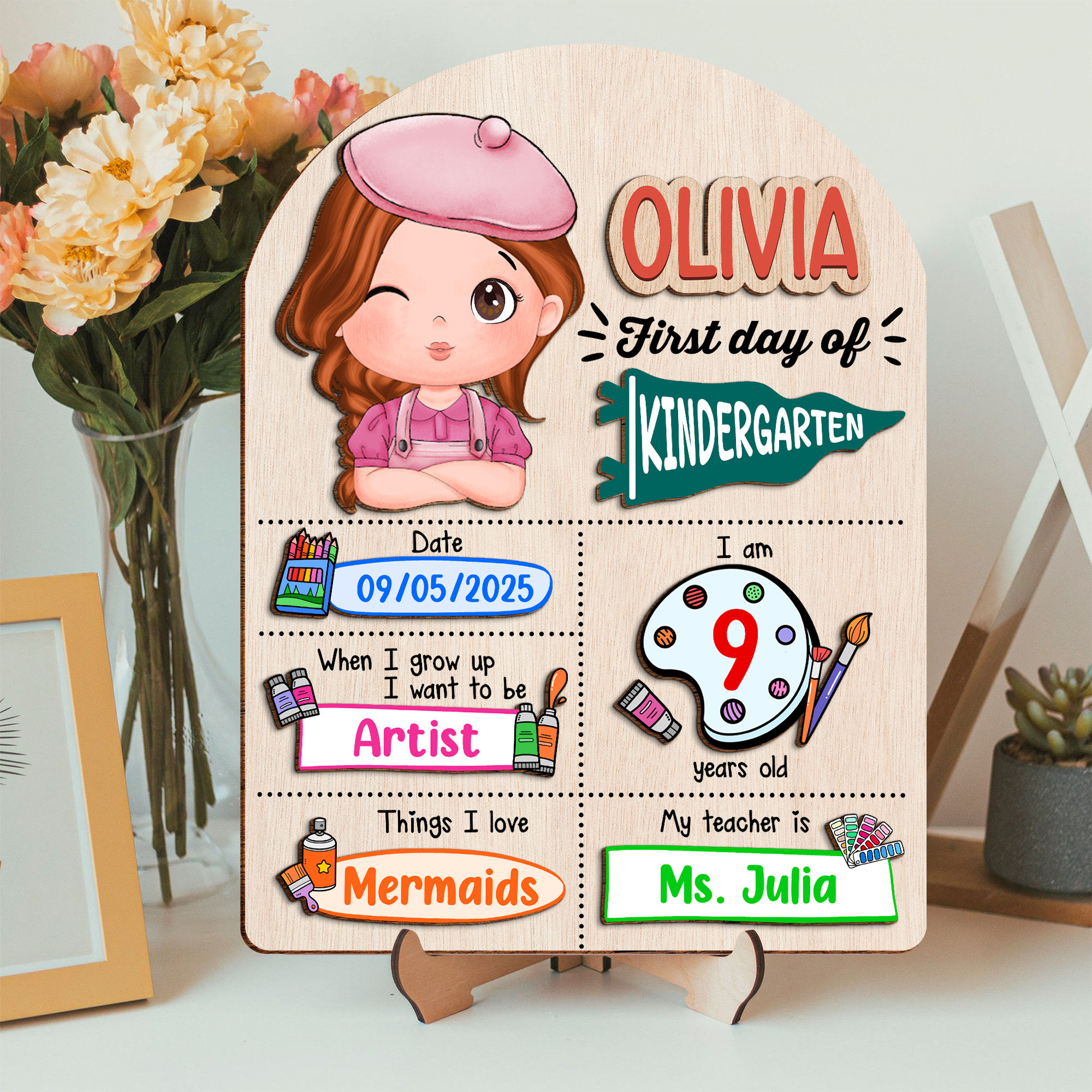 Back to School 2025 - My Dream Job First Day School Sign - Teacher ...