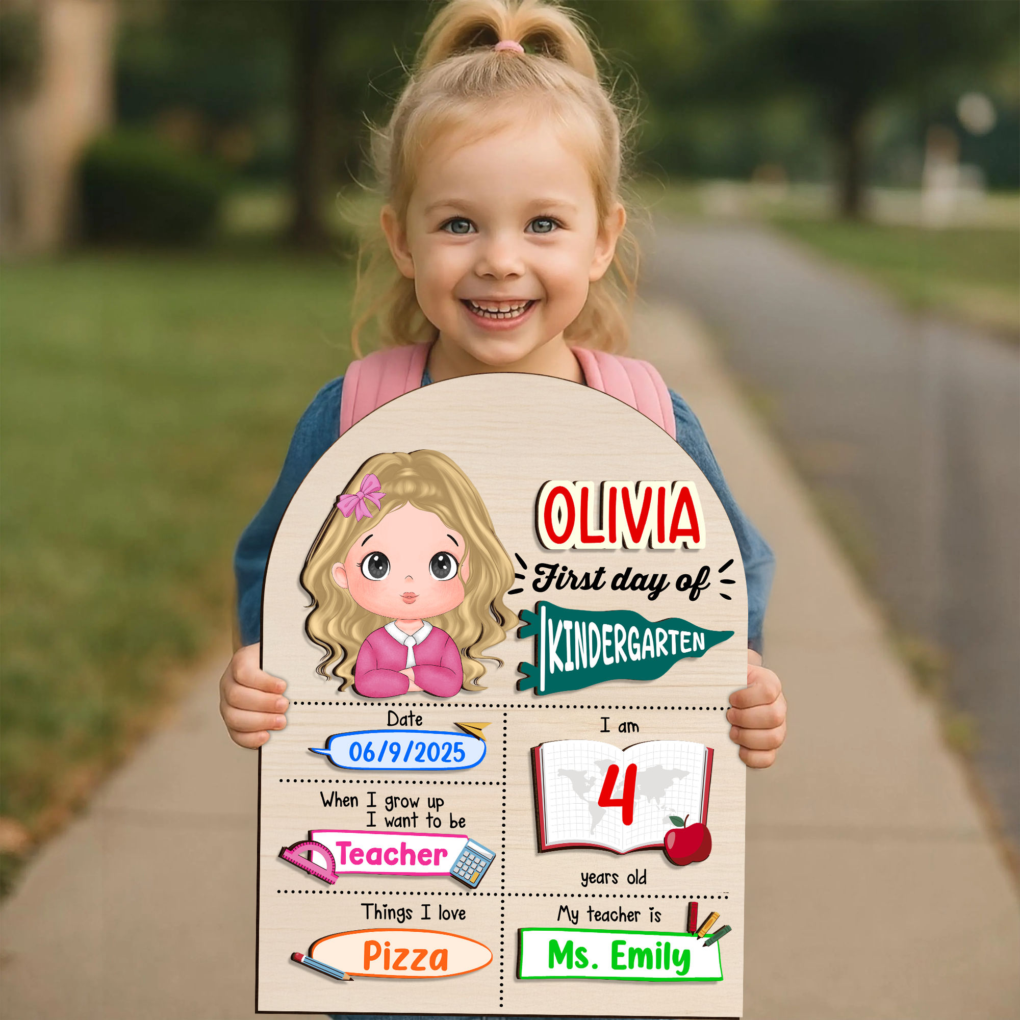 Back to School 2025 - My Dream Job First Day School Sign - Teacher ...