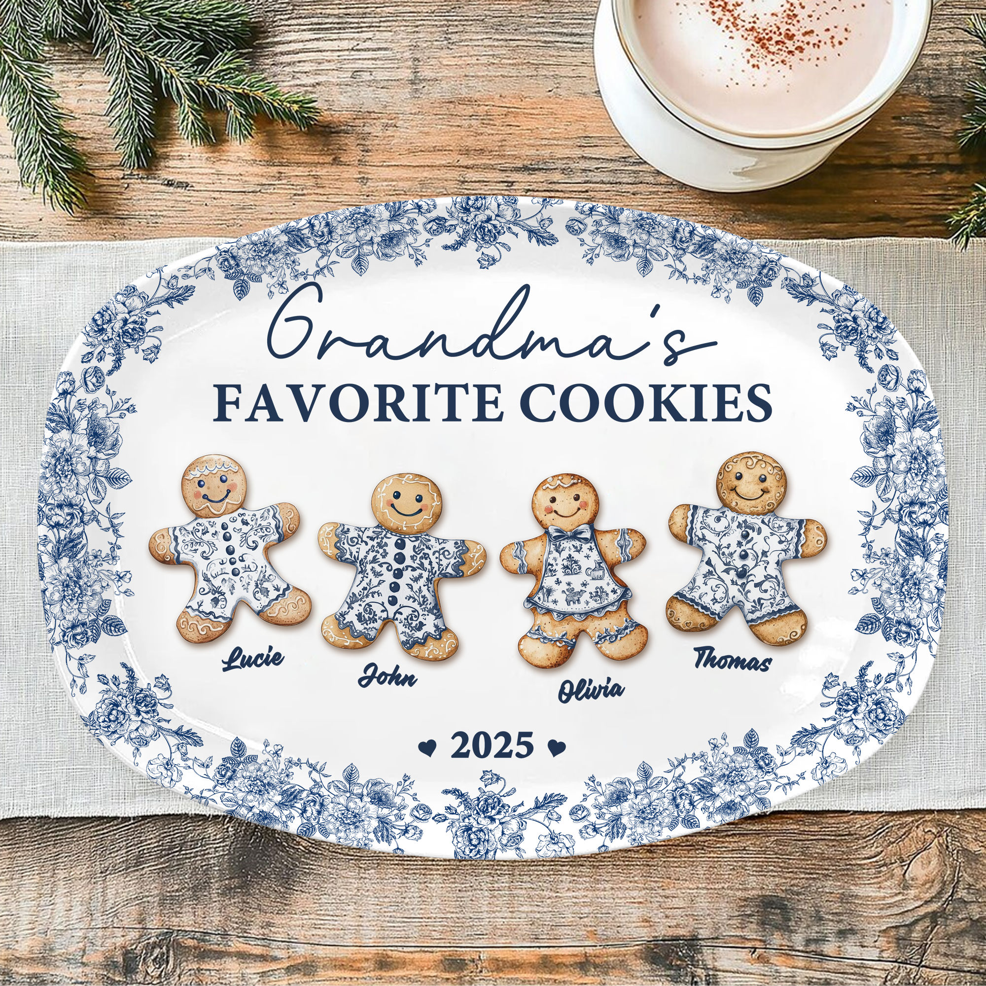 Personalized Plate - Grandma Gift, Grandma's Favorite Cookies Plate ...