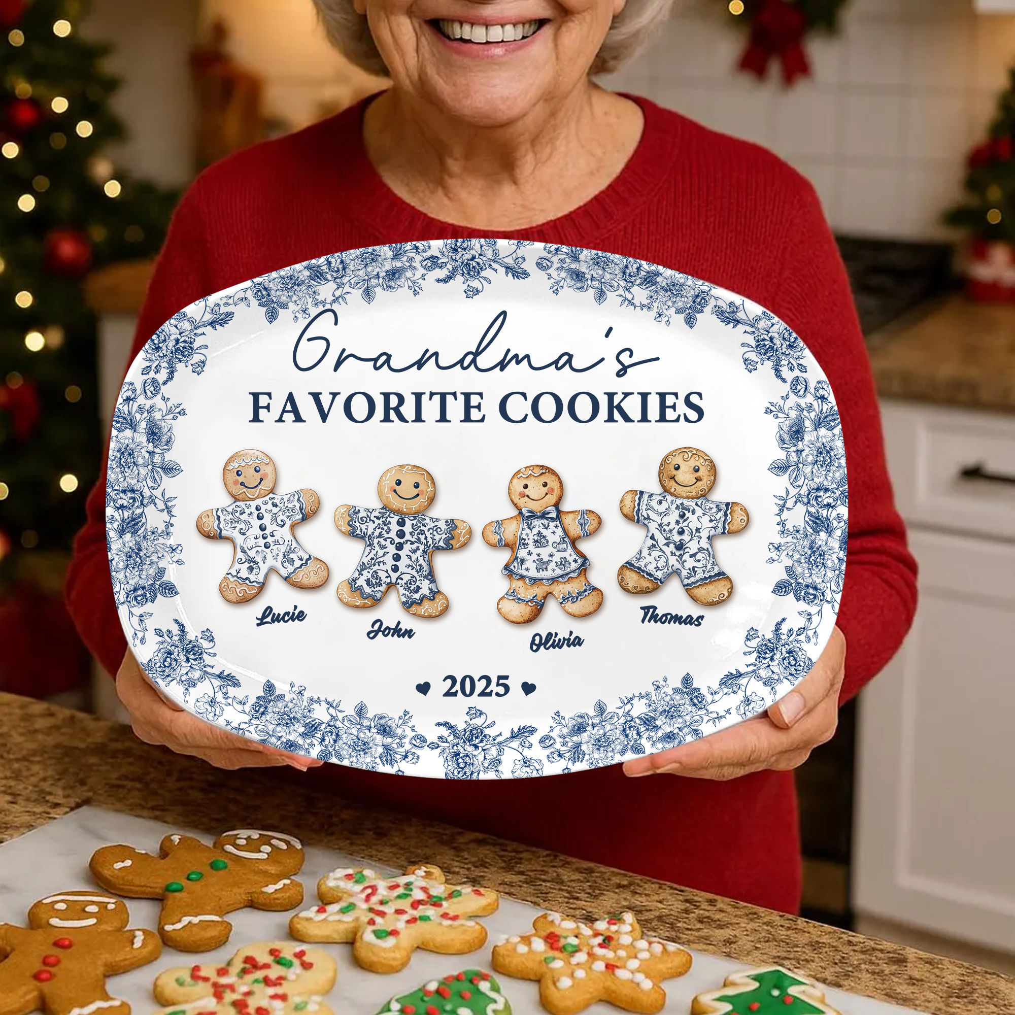 Personalized Plate - Grandma Gift, Grandma's Favorite Cookies Plate ...