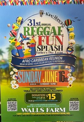 Reggae Fun Splash : Father's Day Event - Caribbean Businesses & Events ...