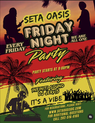 Seta Oasis Friday Night Party - Caribbean Businesses & Events DC MD VA ...