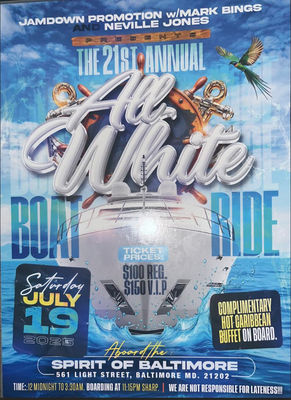 21st Annual All White Boat Ride - Caribbean Businesses & Events DC MD ...