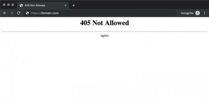 Fix Error 405 Method Not Allowed On WordPress - DroidCops