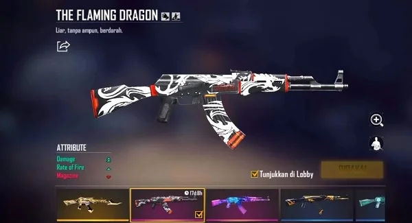 Best Free Fire Weapon Skins 2021