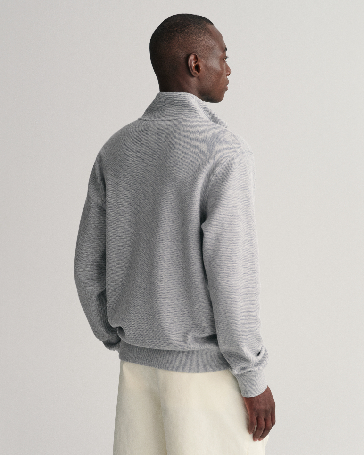 Half-Zip Genser med Vaffeltekstur | GANT Norge