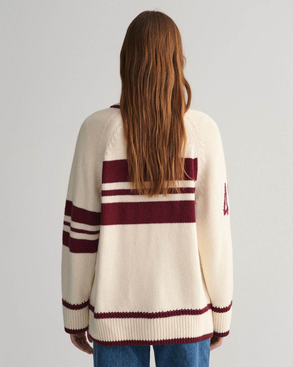 GANT Varsity cardigan med v-hals | GANT Norge