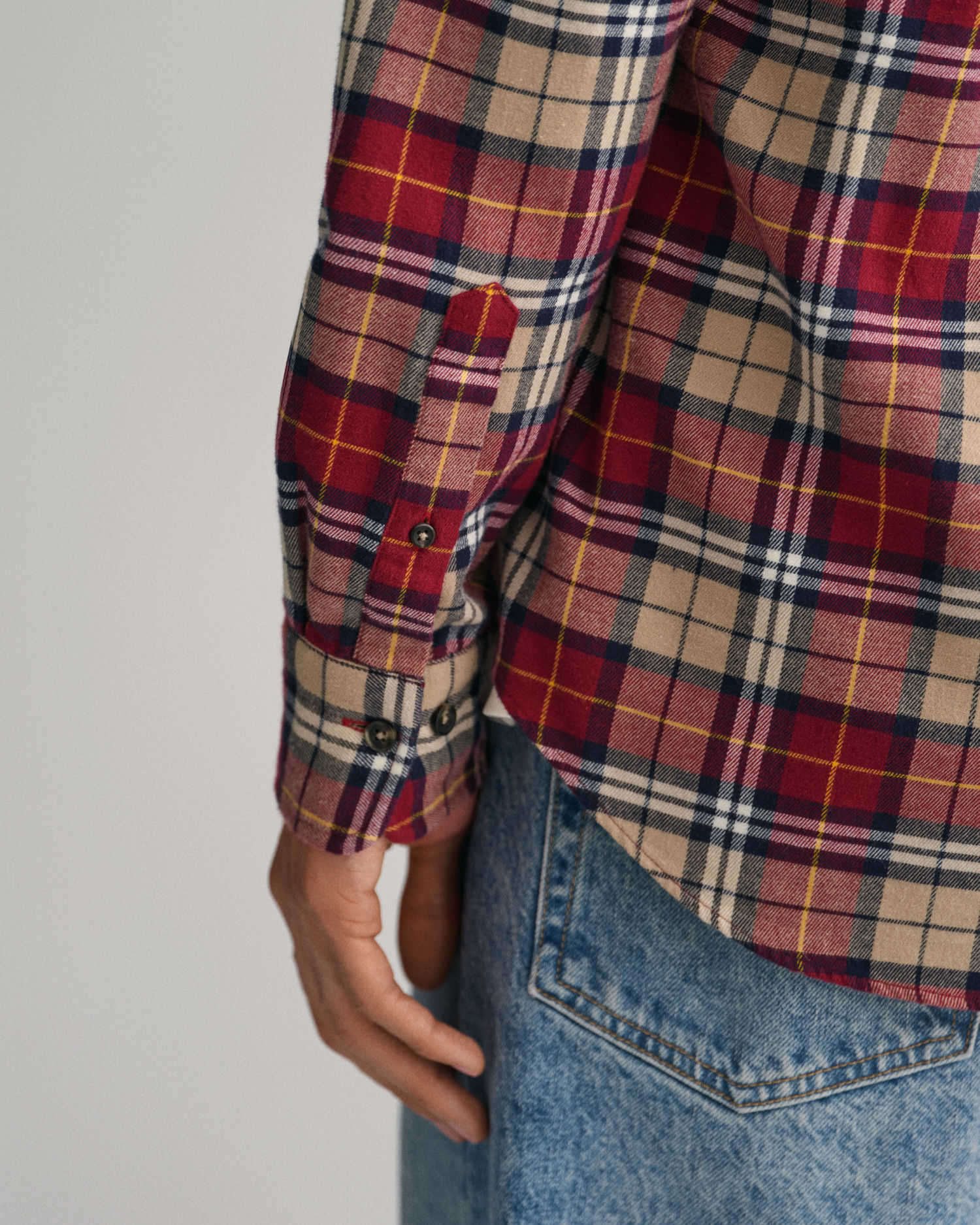 Rutete flanellskjorte i regular fit | GANT Norge