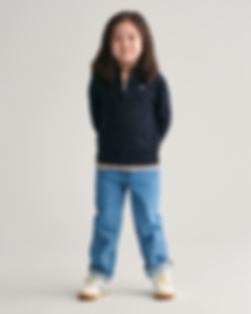 Shield bomullsgenser med half-zip til barn | GANT Norge