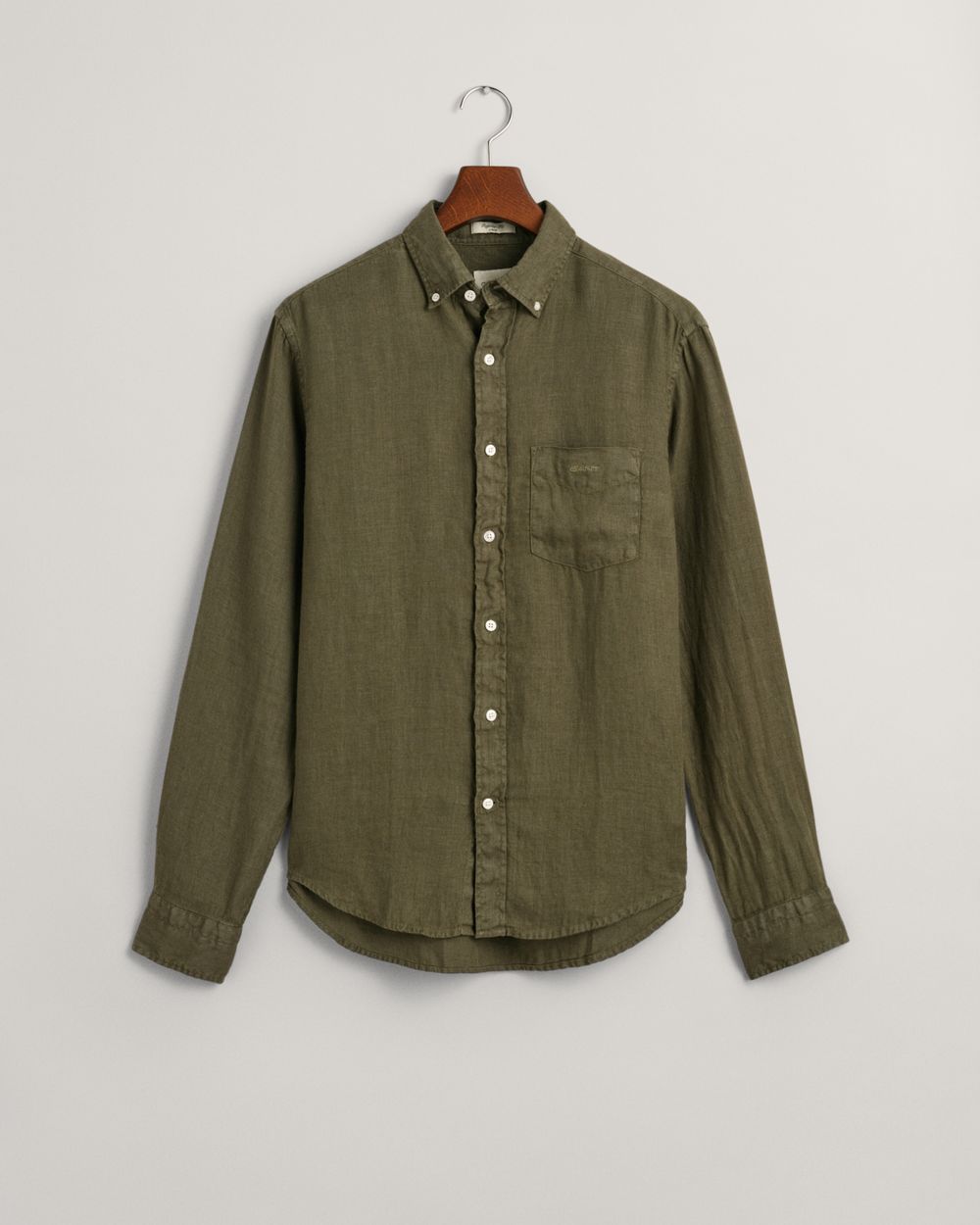 Regular Fit Garment-Dyed Linen Shirt | GANT Norge