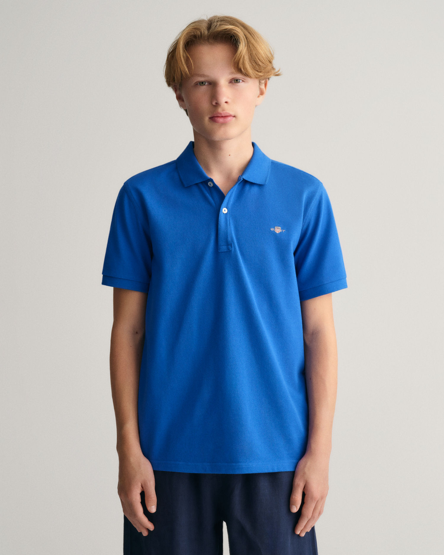 Teens piquéskjorte med logo | GANT Norge