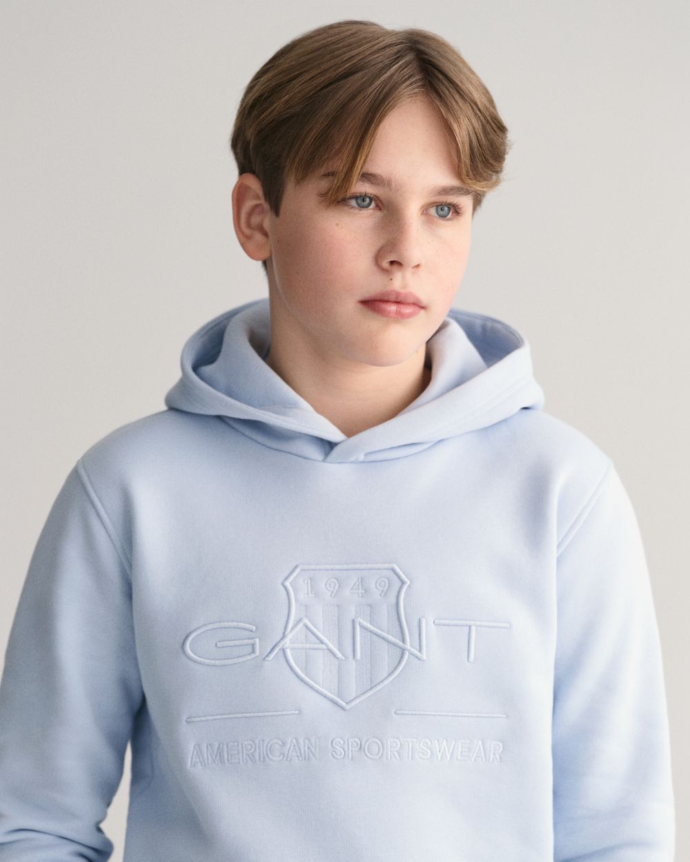 Hettegenser med logo til ungdom, unisex | GANT Norge