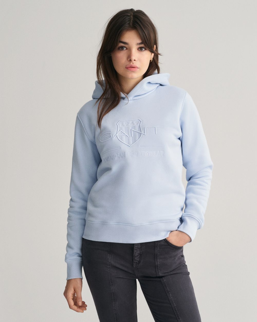 Hettegenser med logo til ungdom, unisex | GANT Norge