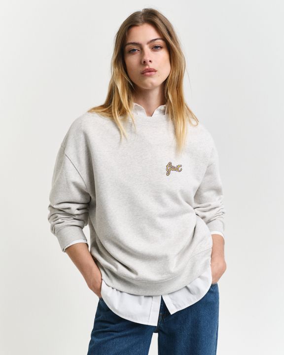 Script Graphic Sweatshirt med rund hals | GANT Norge