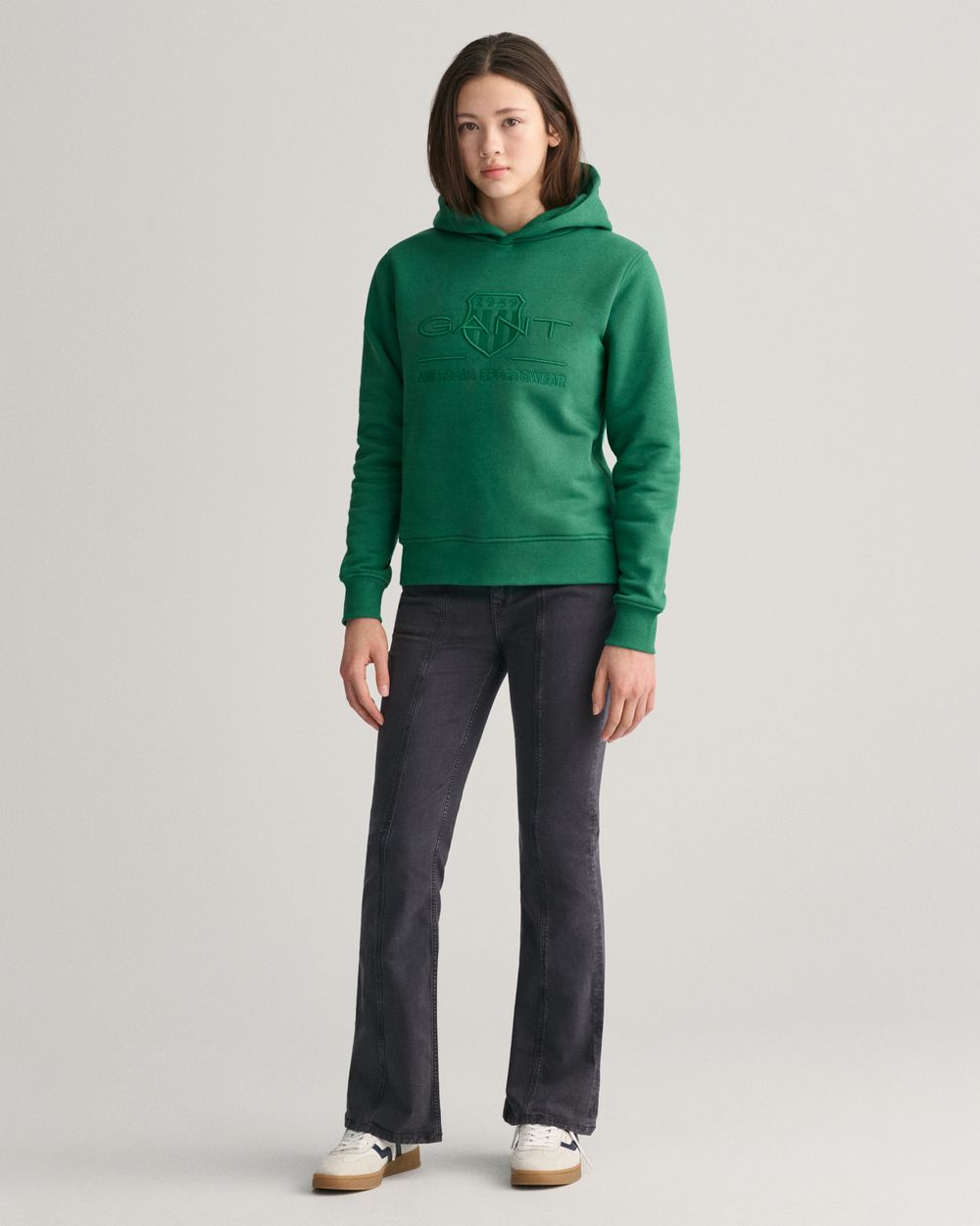 Hettegenser med logo til ungdom, unisex | GANT Norge