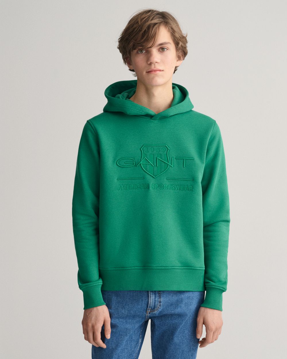 Hettegenser med logo til ungdom, unisex | GANT Norge
