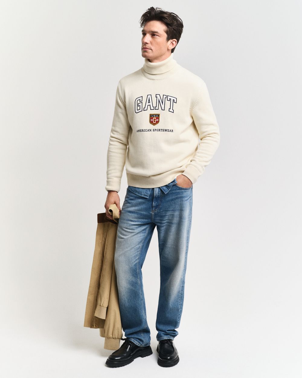 GANT grafisk turtleneck genser | GANT Norge