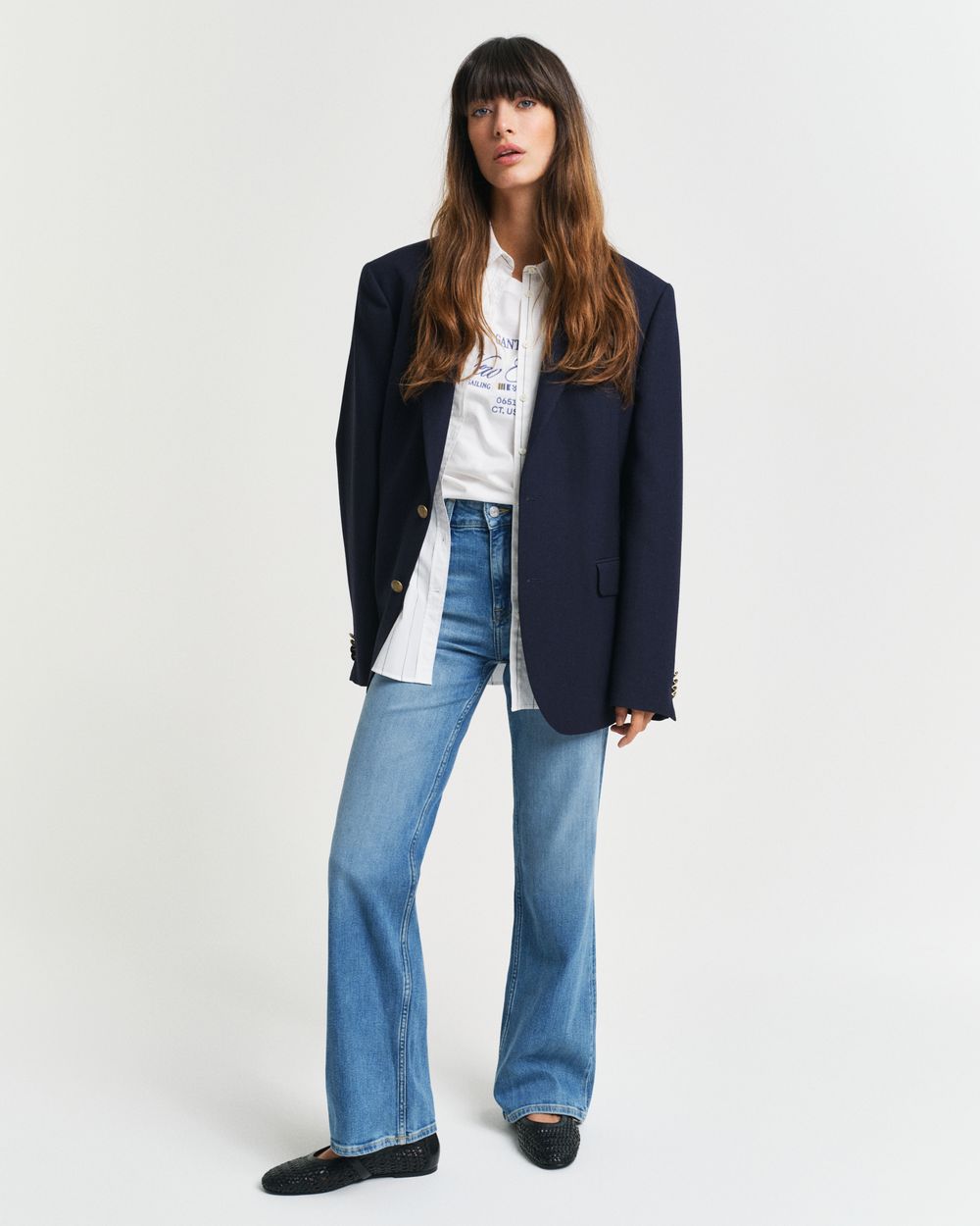 Slim fit jeans med sleng | Siste mote: Klær, tilbehør og interiør | GANT.no