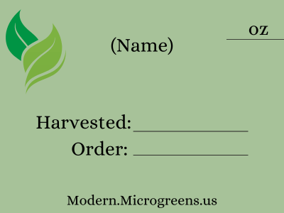 A Microgreen Farmer’s Guide to Effective Labeling