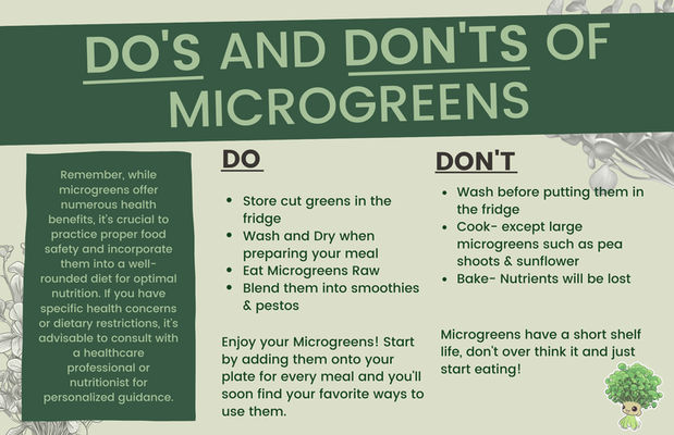 Half Sheet Don't and Don'ts of Microgreens Template - Microgreens ...