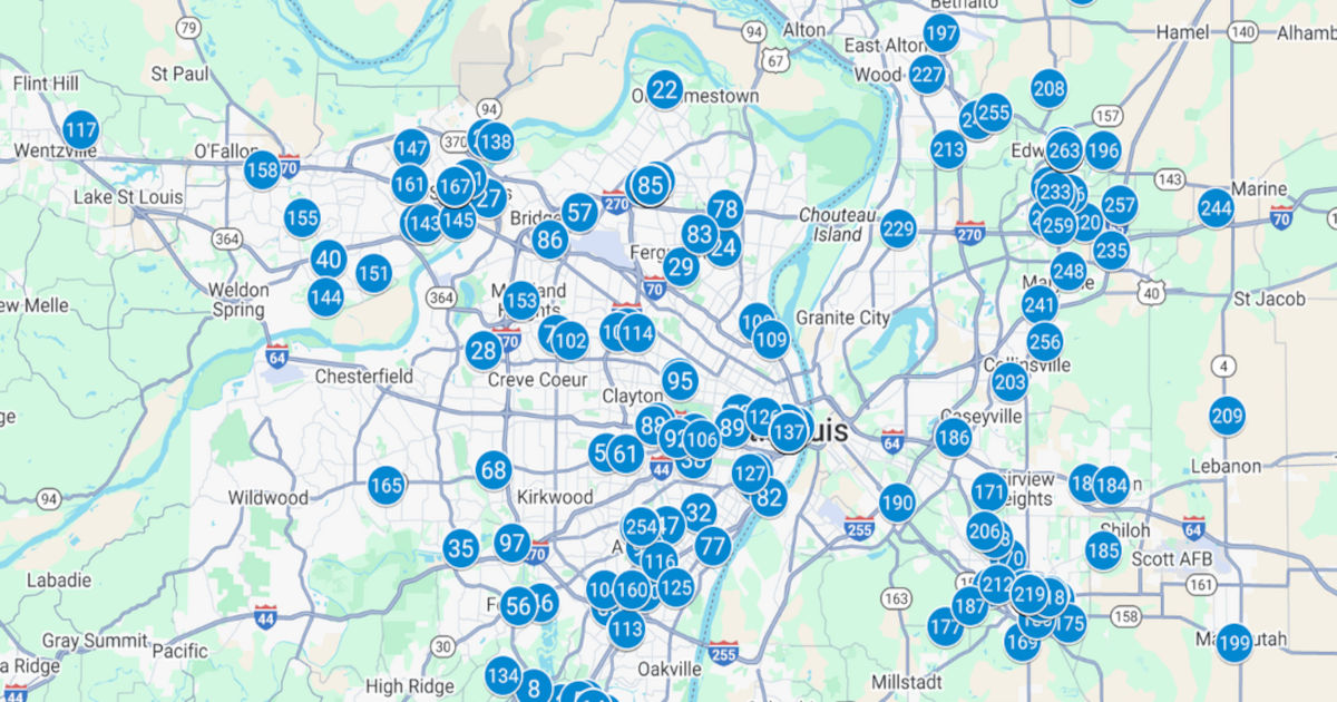St Louis Concrete Contractors Map | Driveways & Patios