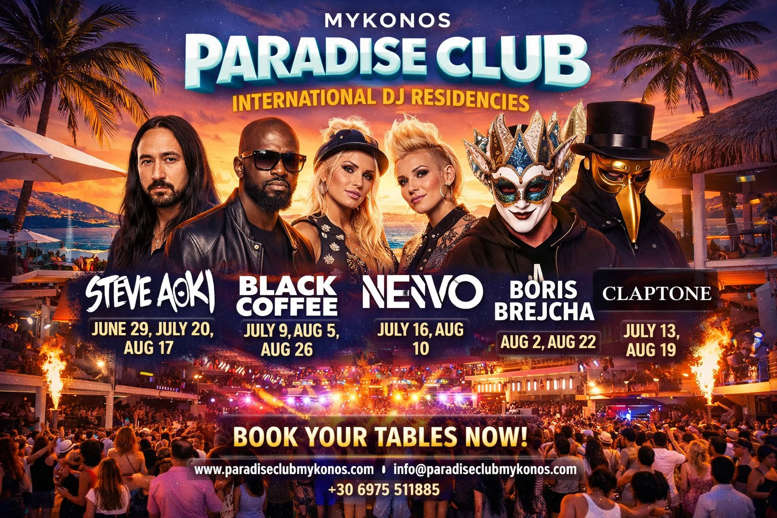 Paradise Club Mykonos: International DJ Residencies