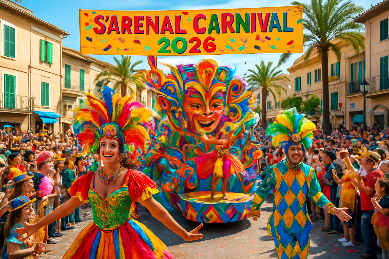 S'Arenal Carnival Parade February 2026 - IslandsEvents.com