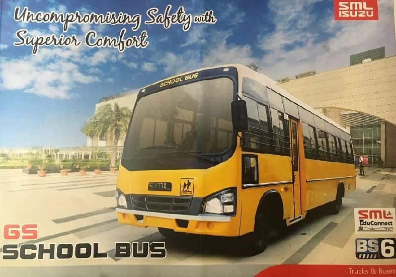 SML Isuzu GS School Bus 3335 : 22 / 30 Seater BS6 Bus Price, On Road ...