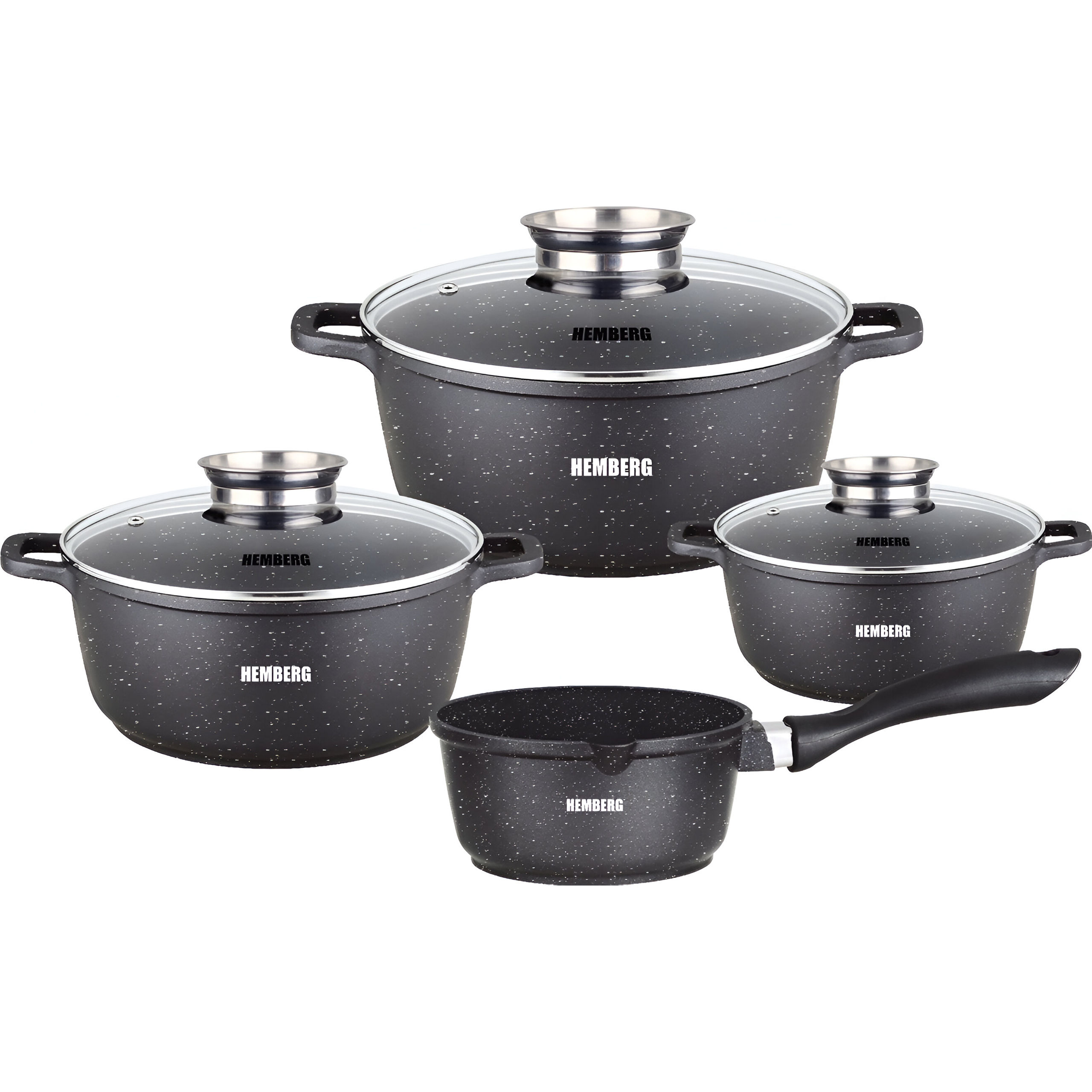 7-Piece Ceramic Marble Cookware Set with lids | Buy Wholesale Now