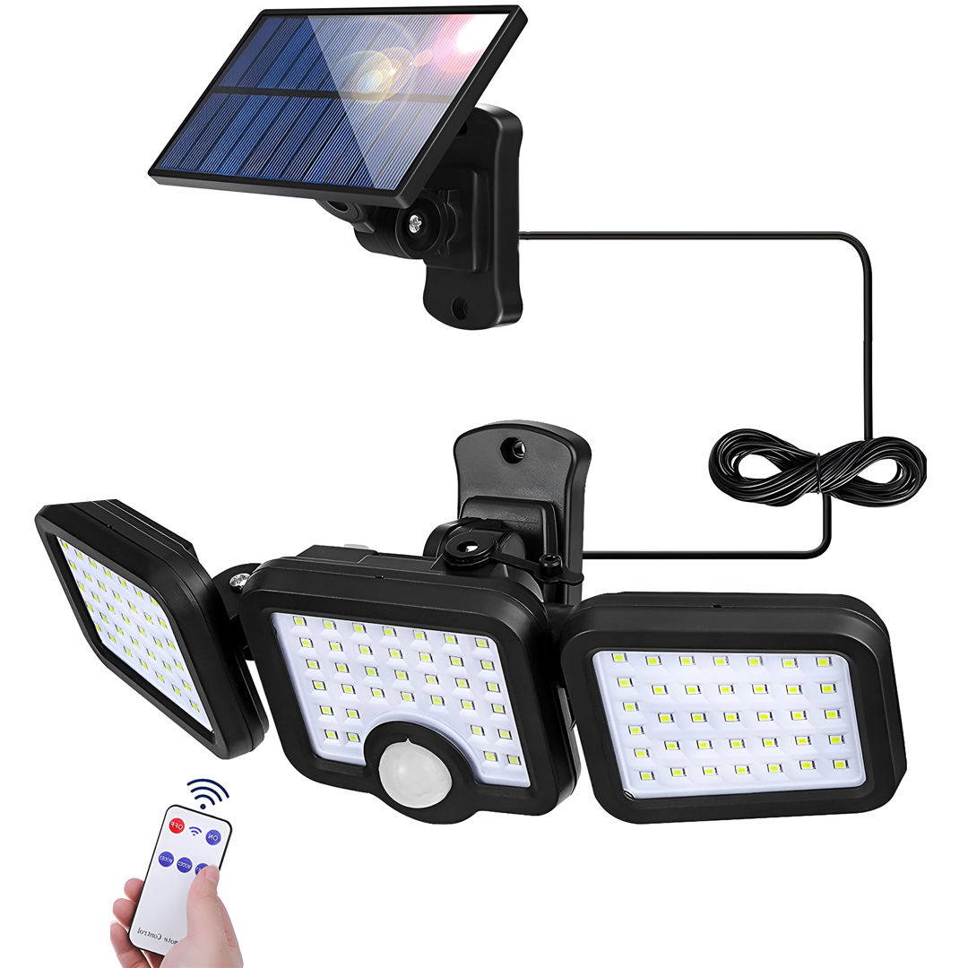 Split Solar Smd Led Wall Lamp With Sensor And Remote